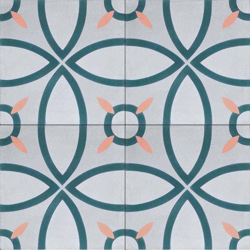 Zementfliesen | Retro-Fliesen | Maurisch | Muster Q16-20X20-F3A-0203 ...